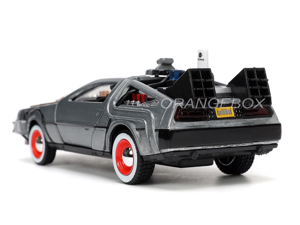 Delorean DMC (Time Machine) Back to The Future Part III Jada Toys 1:32 ...