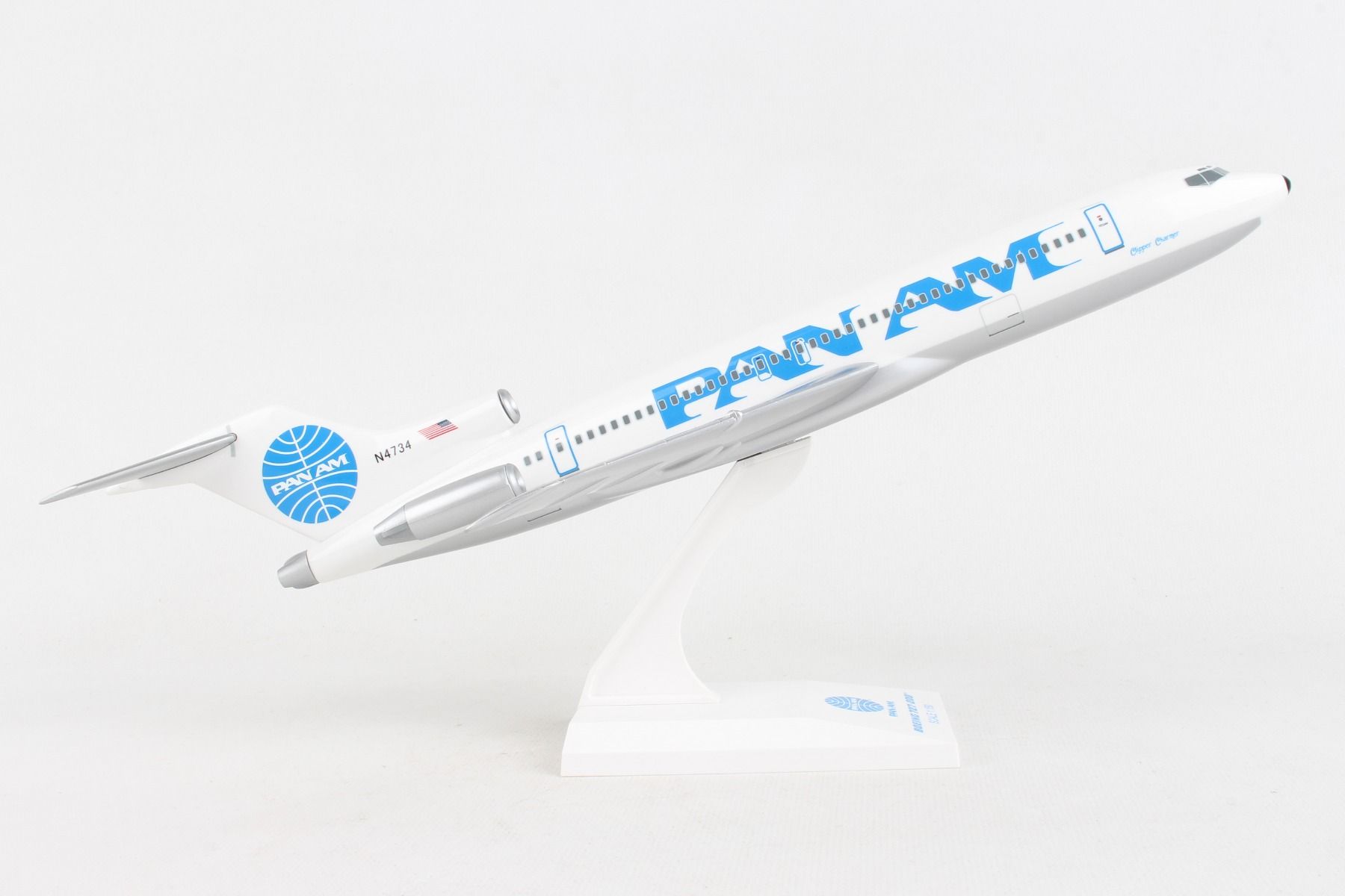 Avião Pan Am 727-200 Clipper Charmer 1:150 Skymarks - 20 anos! Loja on ...