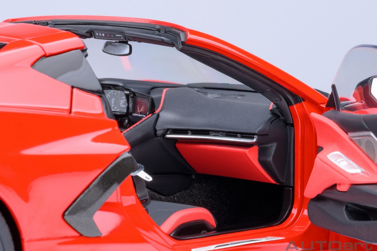 PRÉ-VENDA *** Chevrolet Corvette C8 Stingray Z51 1:18 Autoart Vermelho ...