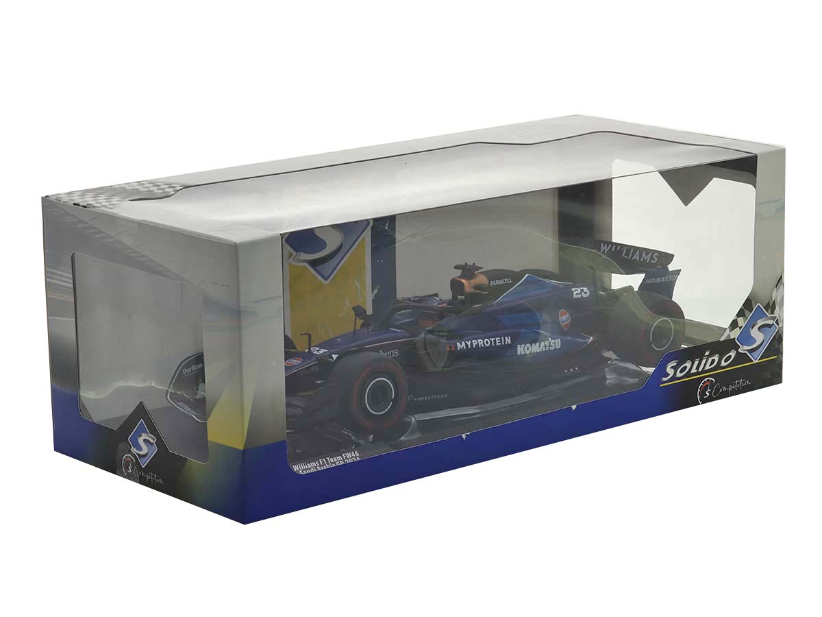Fórmula 1 Williams FW46 Alex Albon GP Arábia Saudita 2024 1:18 Solido ...