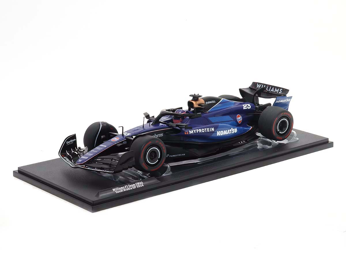Fórmula 1 Williams FW46 Alex Albon GP Arábia Saudita 2024 1:18 Solido ...