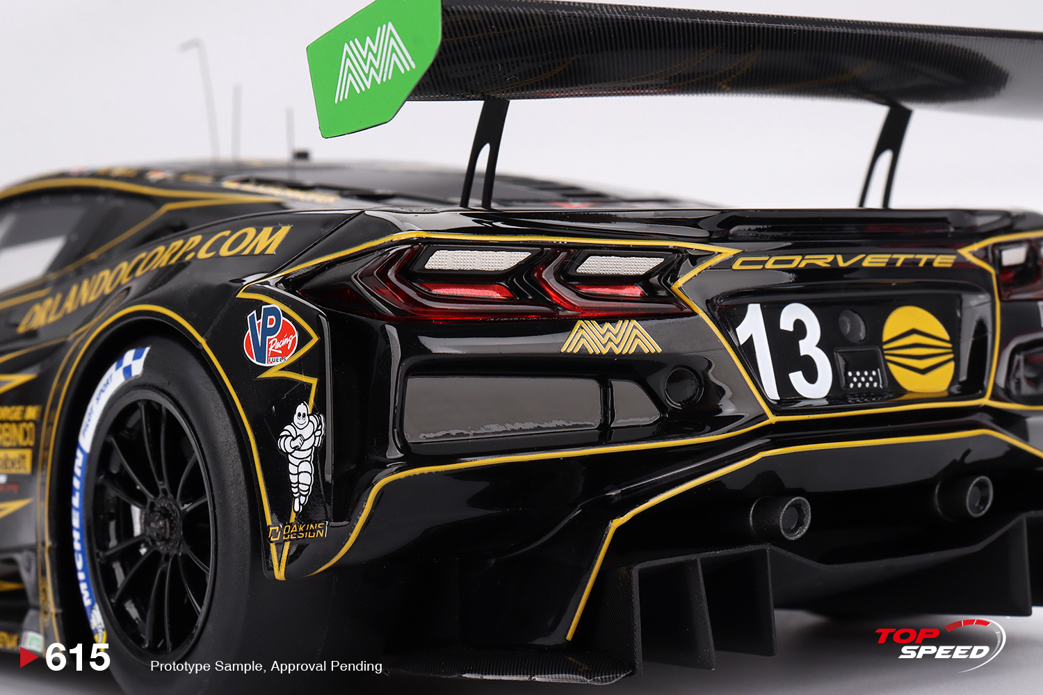 Chevrolet Corvette Z06 GT3.R AWA 2025 IMSA 24Hs Daytona 1:18 TopSpeed ...