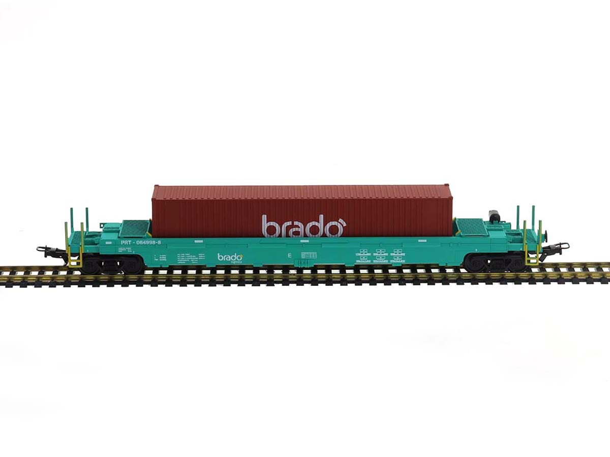 Vagão Logística PRT Brado Double Stack 1:87 HO Frateschi - 2112 - 19 ...