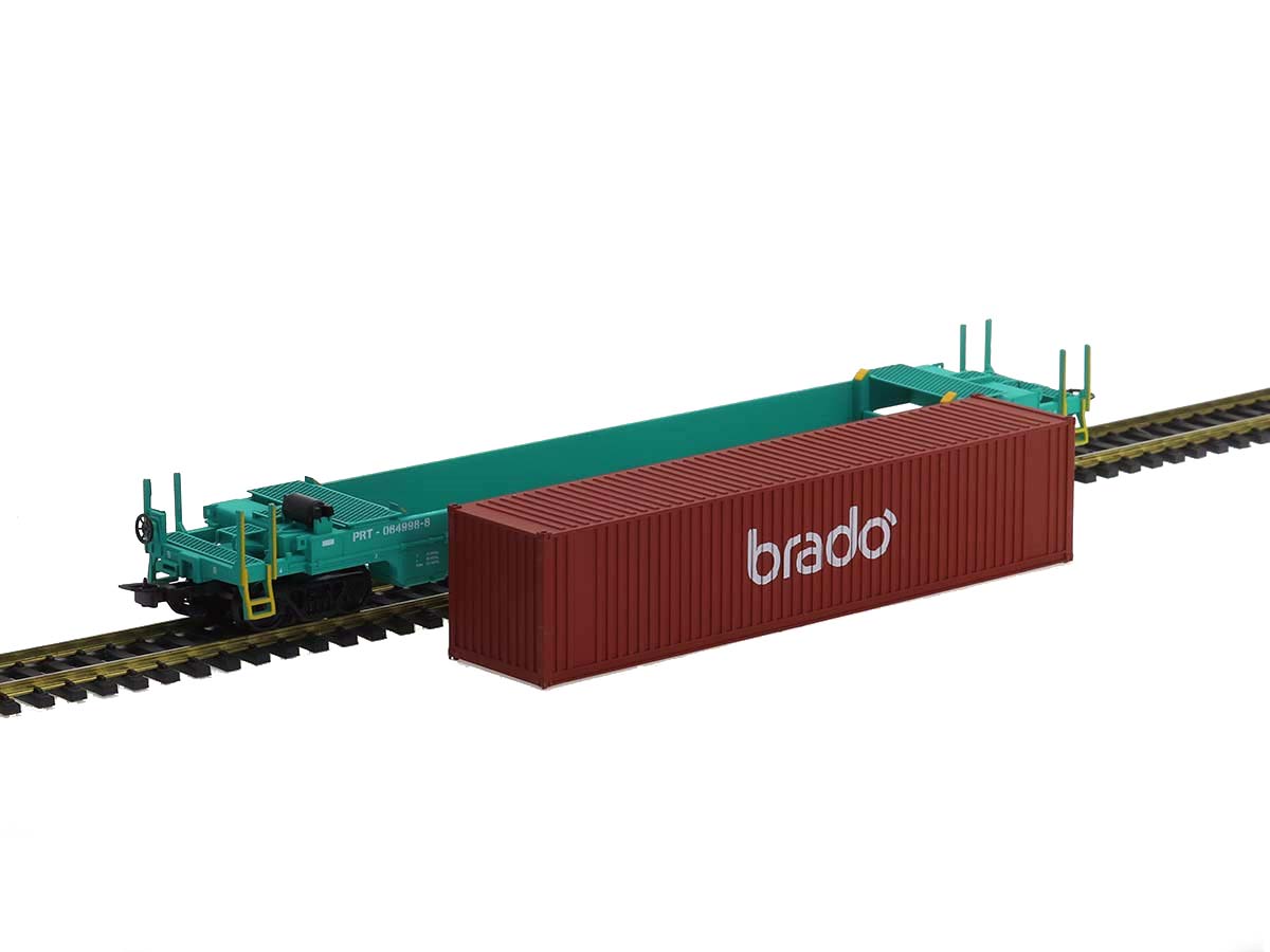 Vagão Logística PRT Brado Double Stack 1:87 HO Frateschi - 2112 - 19 ...