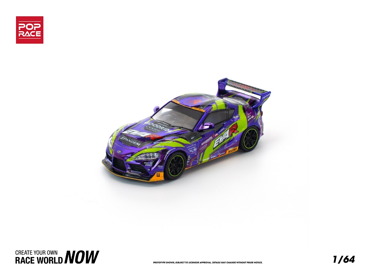 Toyota GR Supra Eva RT Test Type-01 Pandem Body Kit Goodride 1:64 POP ...