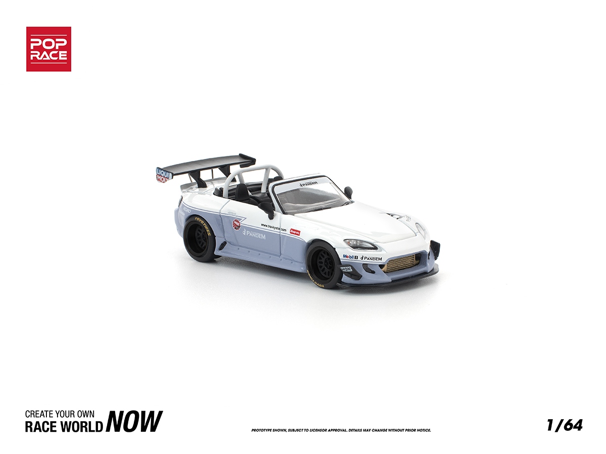 Honda S2000 Pandem Body Kit 1:64 POP RACE Branco - 20 anos! Loja on ...