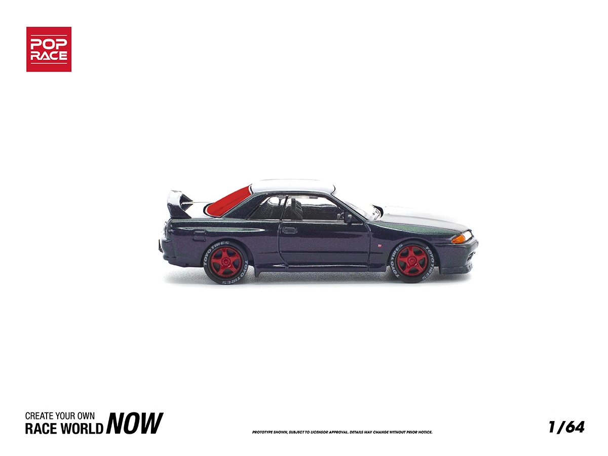 Nissan Skyline GT-R R32 Ghost Chameleon 1:64 POP RACE - 19 anos! Loja ...