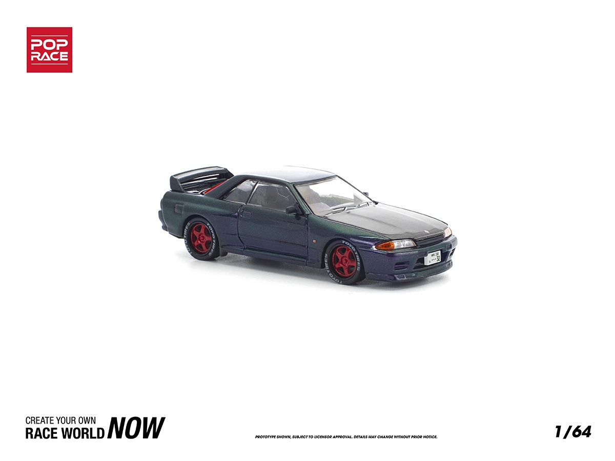 Nissan Skyline GT-R R32 Ghost Chameleon 1:64 POP RACE - 20 anos! Loja ...