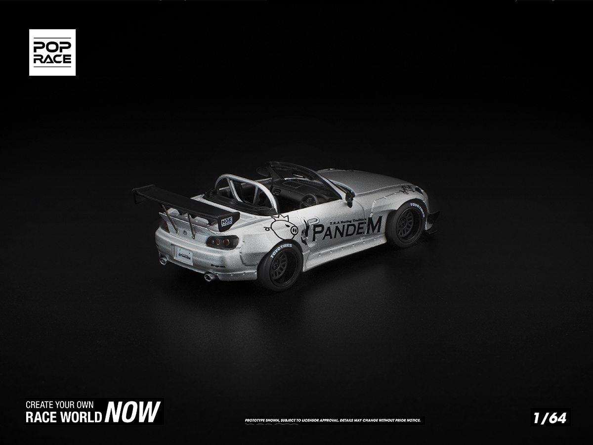 Honda S2000 Pandem Body Kit 1:64 POP RACE Prata - 20 anos! Loja on-line ...