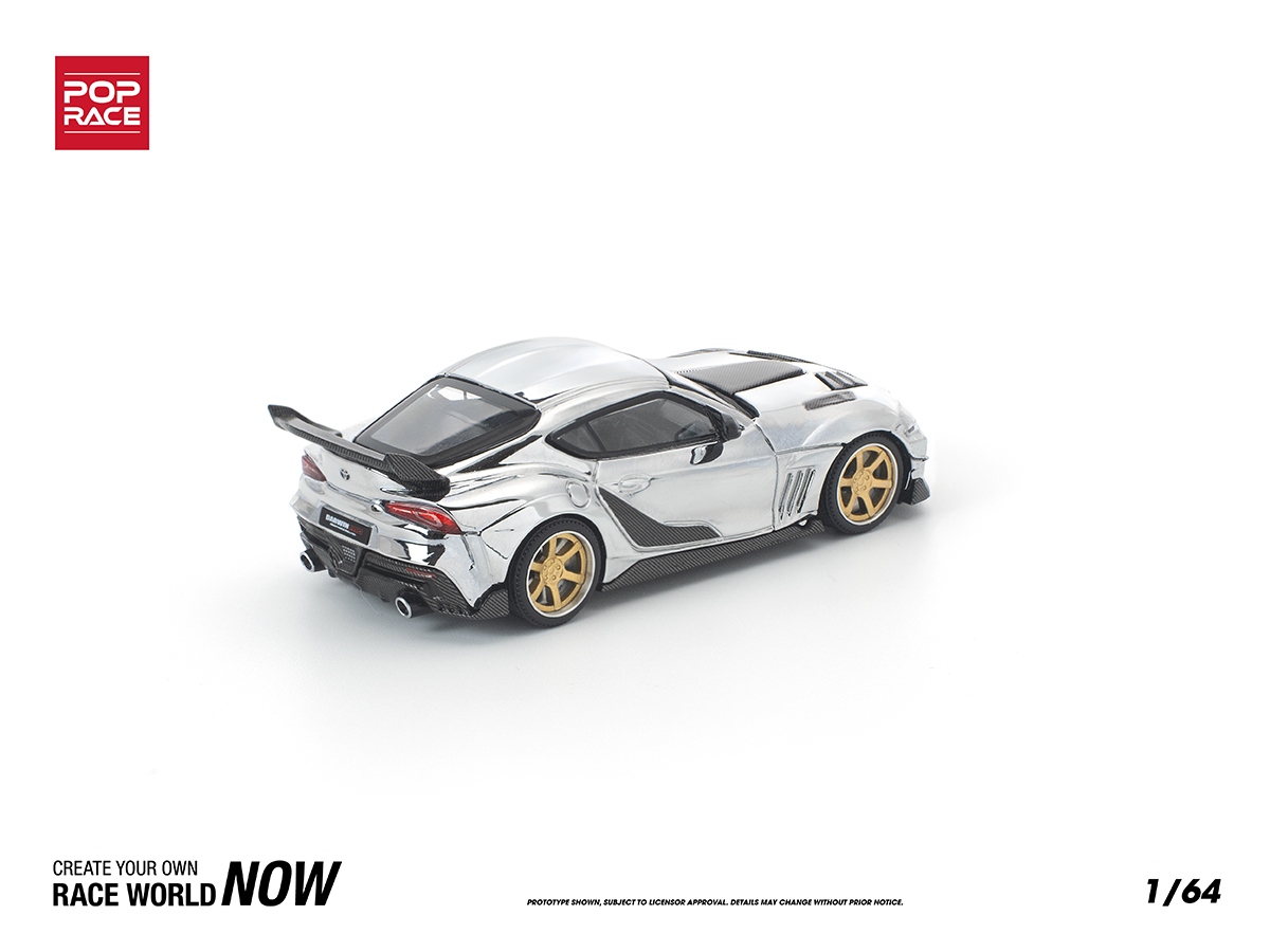 Toyota Supra A90 Darwin Pro 66G Wide Body Kit 1:64 POP RACE Silver ...