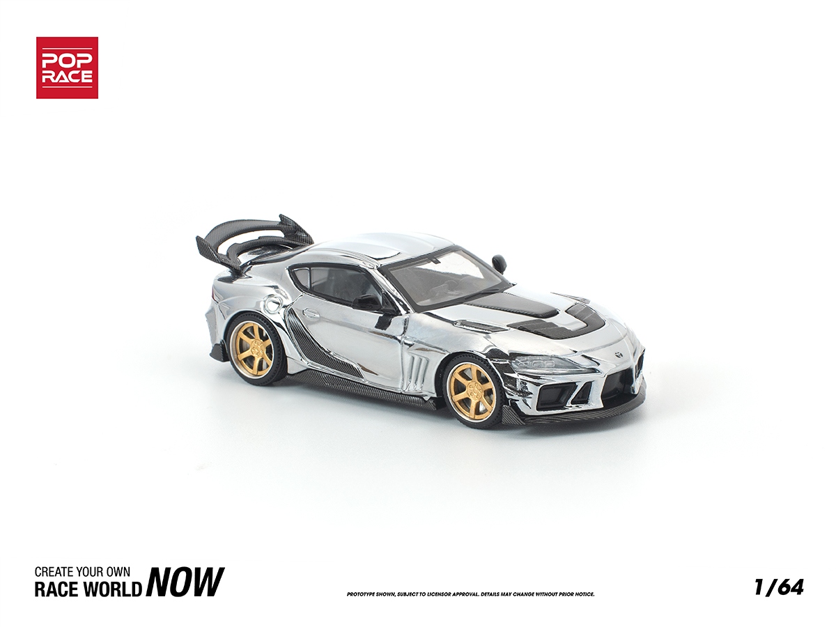 Toyota Supra A90 Darwin Pro 66G Wide Body Kit 1:64 POP RACE Silver ...