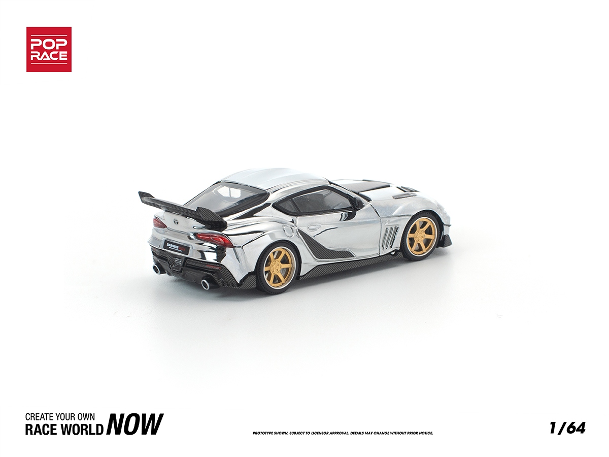 Toyota Supra A90 Darwin Pro 66G Wide Body Kit 1:64 POP RACE Silver ...