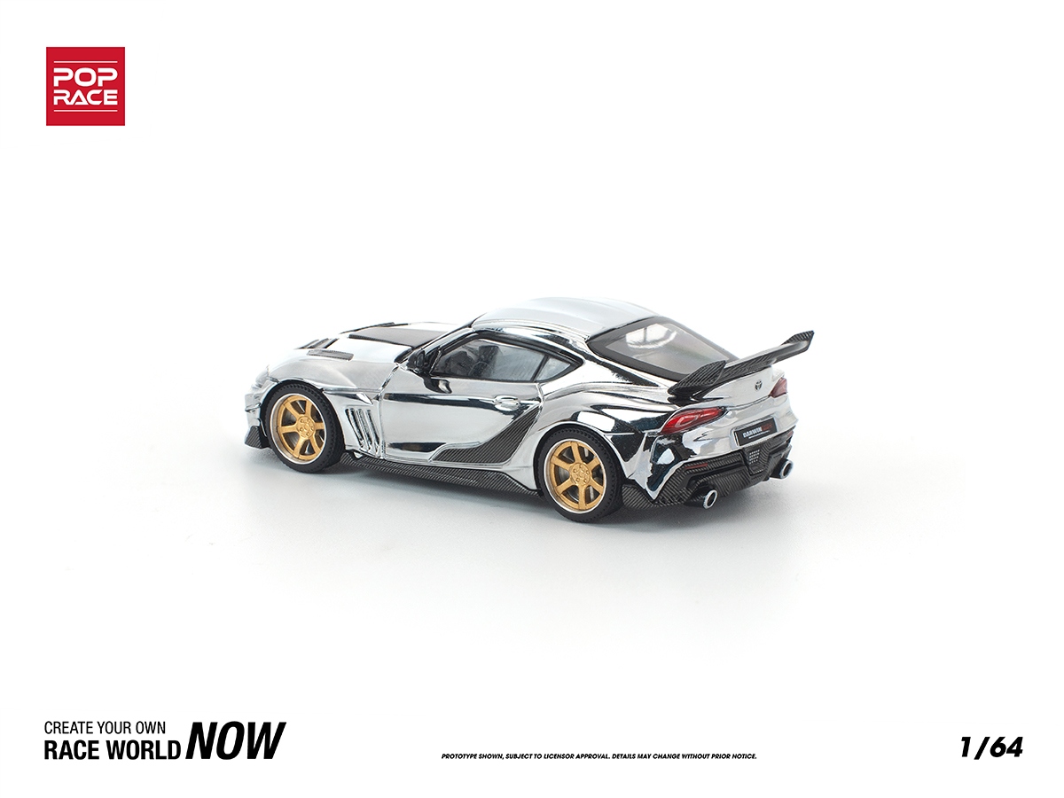 Toyota Supra A90 Darwin Pro 66G Wide Body Kit 1:64 POP RACE Silver ...