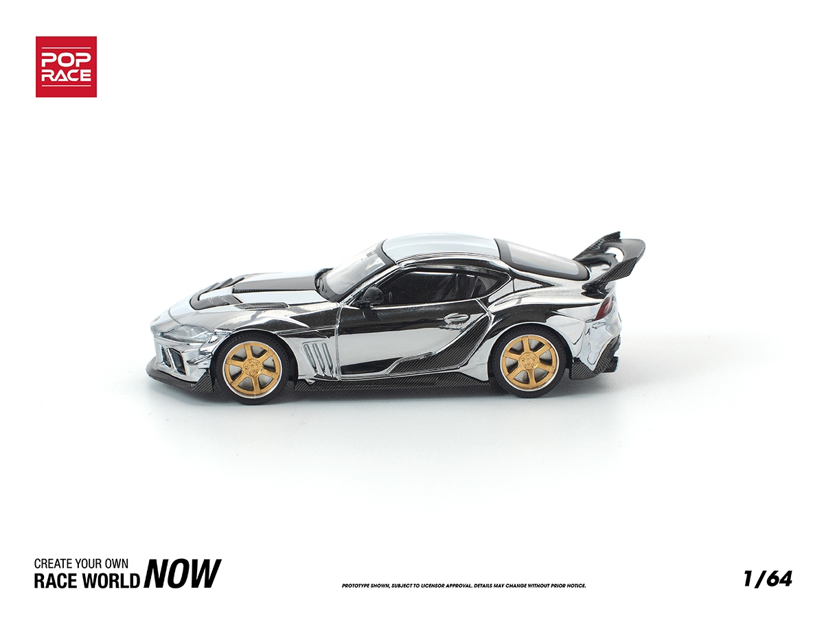 Toyota Supra A90 Darwin Pro 66G Wide Body Kit 1:64 POP RACE Silver ...