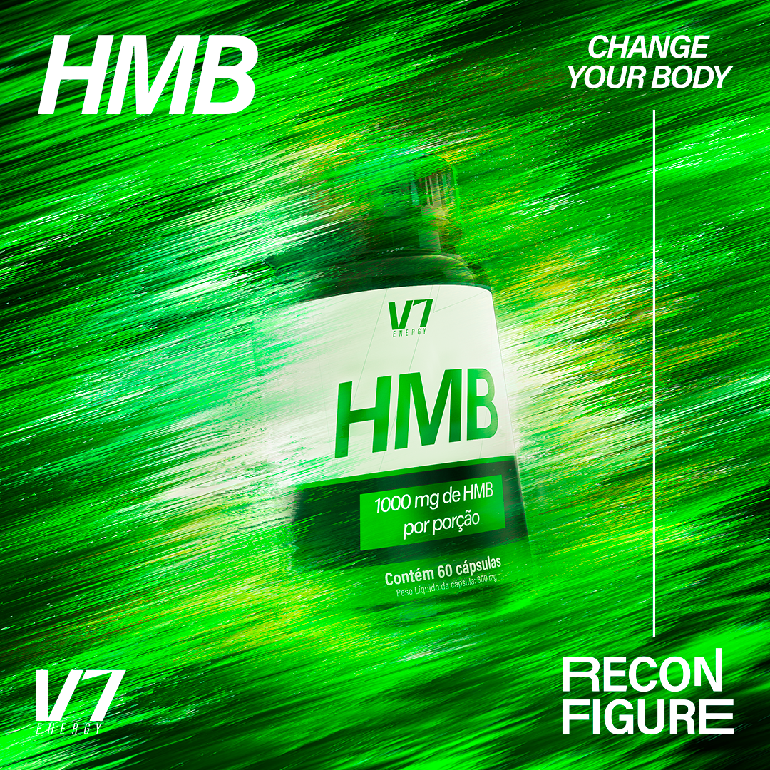 HMB (Hidroximetilbutirato) 500g – 60 cápsulas - V7 Energy - V7 Energy