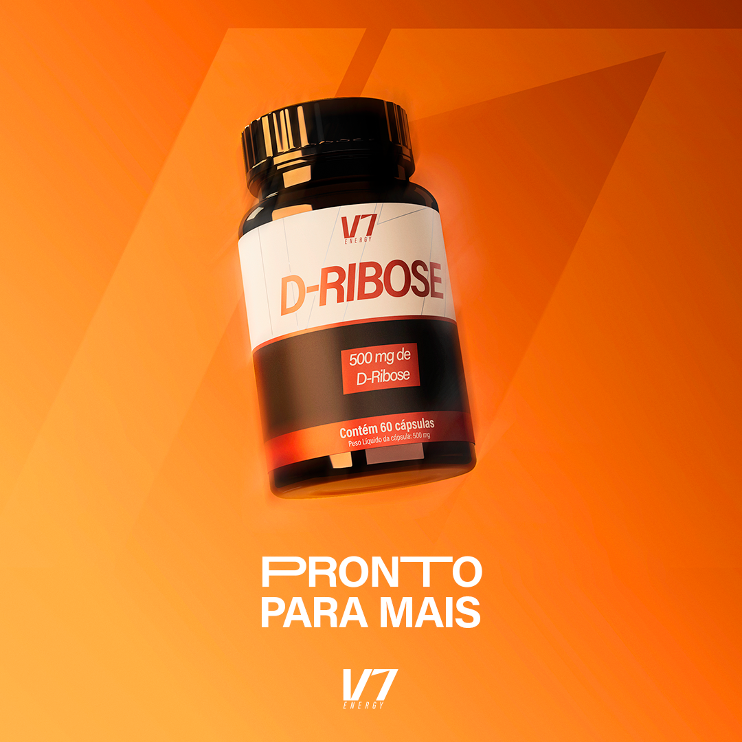 D-Ribose 500mg - 60 cápsulas - V7 Energy - V7 Energy | Suplementos ...