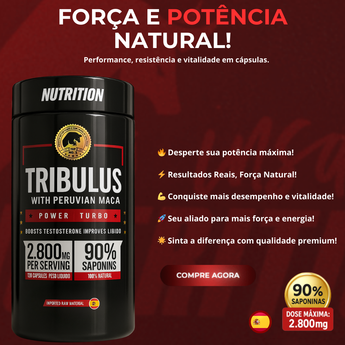 Tribulus c/ Maca peruana 120 caps- INSANITY NUTRITION - Alquimia ...