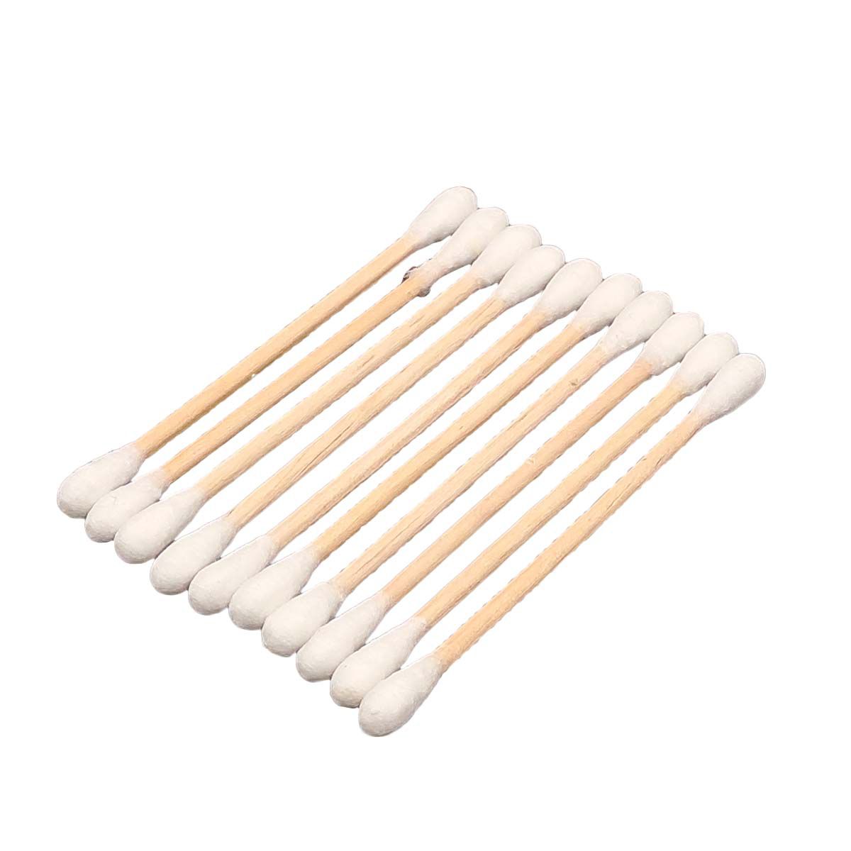 KIT Cotonete Industrial Haste Madeira 73mm Ponta Algodão - 10 peças ...