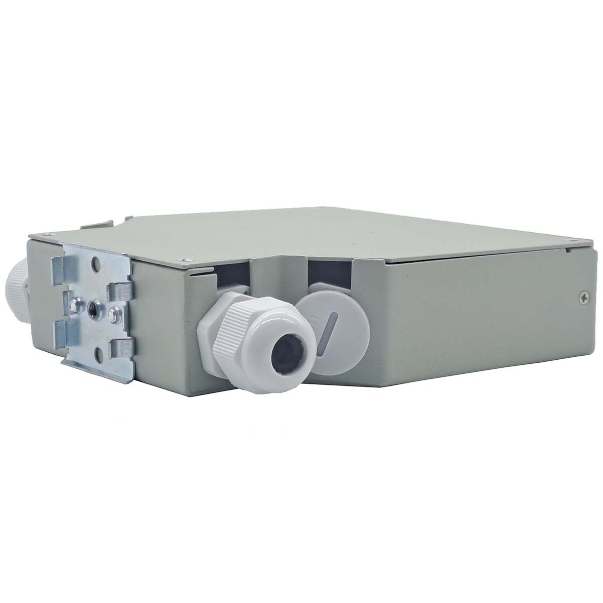 Mini DIO Trilho DIN para 12 Acopladores SC/LC/E2000 CINZA (VAZIO ...