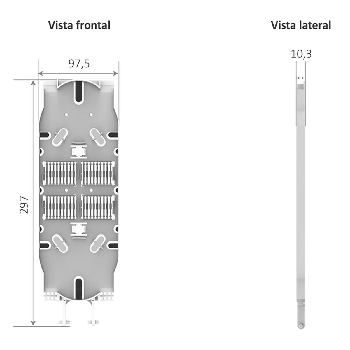 Bandeja para Caixa de Emenda 36FO - CEO.00390 - Lojamatel