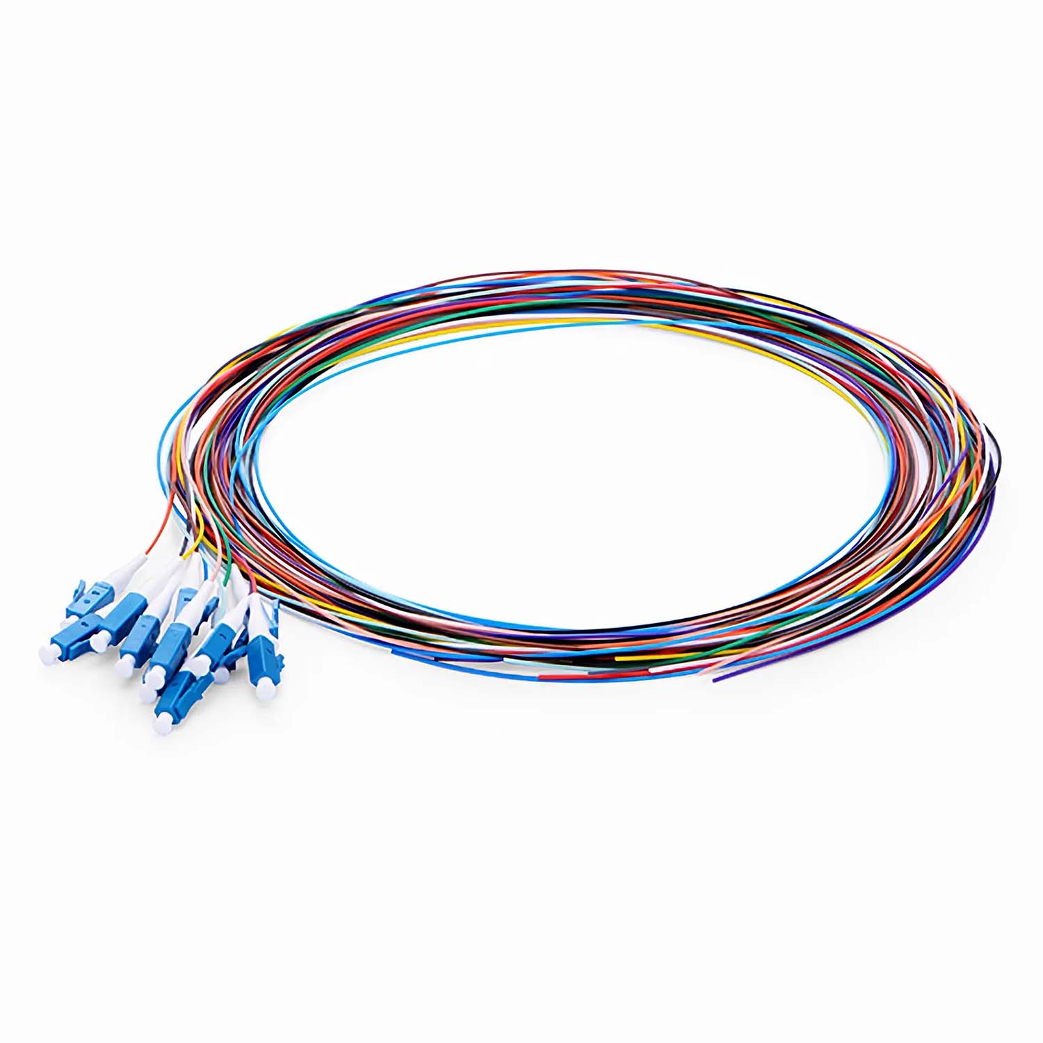 KIT Pigtail SPX SM 9/125µ LC-UPC 1,5m - COLORIDO - 12 peças - Lojamatel