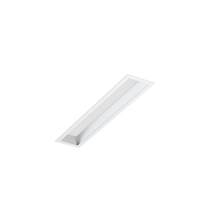 Luminária de Embutir LED Retangular linear visor recuado 2700K 19,4W ...