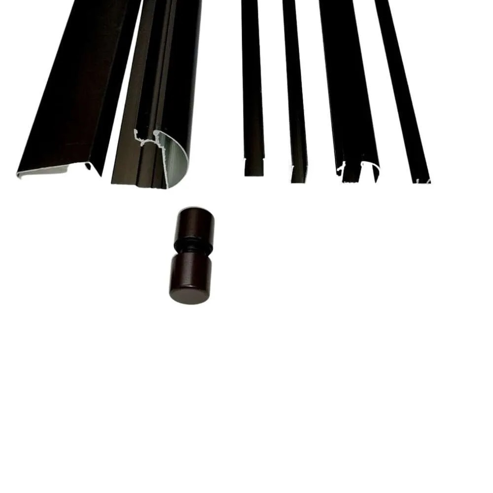 Kit Alumínio Box Banheiro Padrão F1- 1,60(L)x1,90(A)mts - Wizilux Loja Online