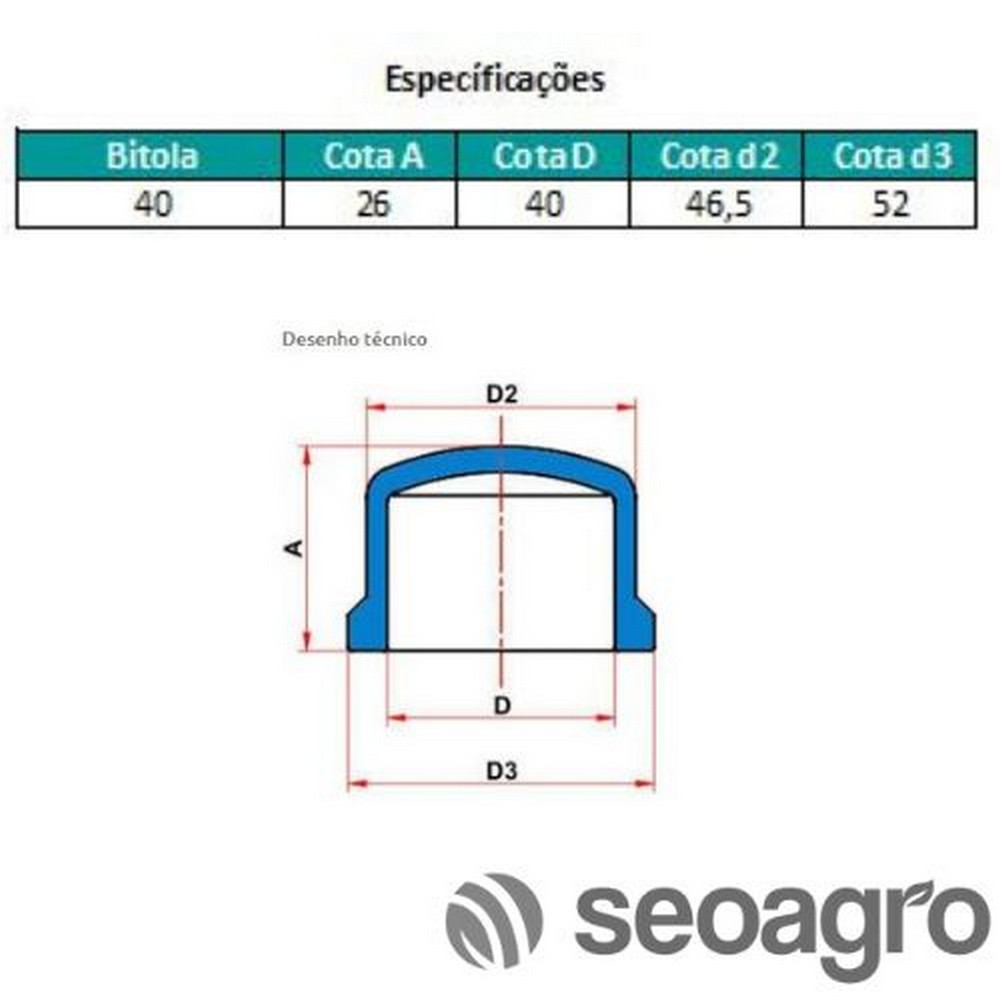 CAP SOLDÁVEL 40MM - 5 UND - SeoAgro - Irrigação e Indústria