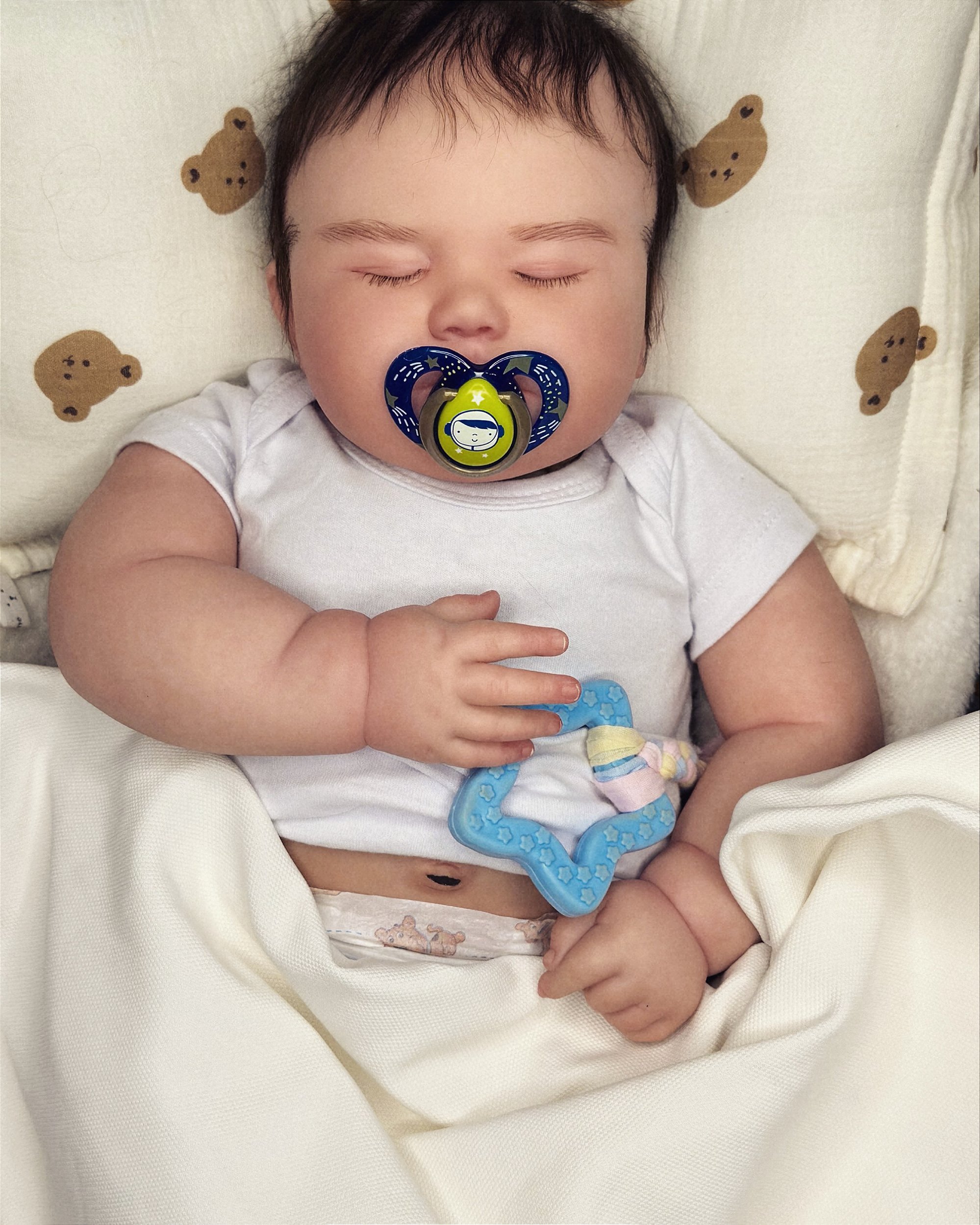 Bebê Reborn kit June dormindo (Toddler) - pulpilas Reborn