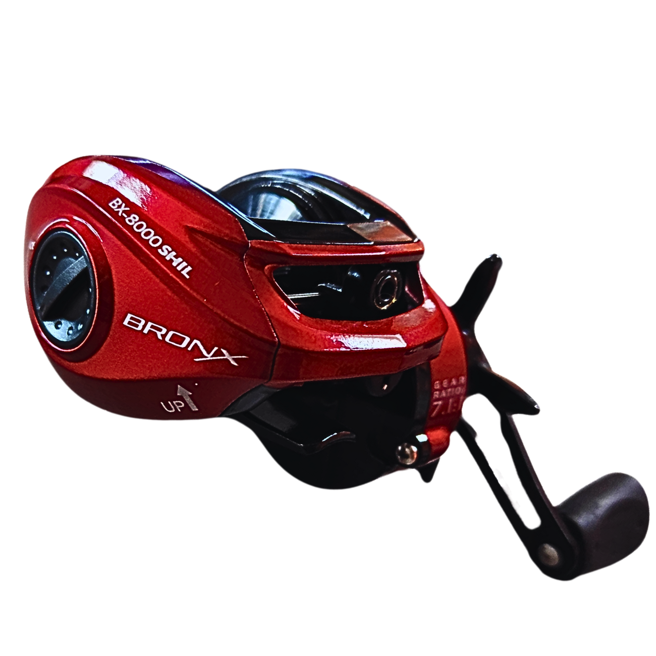 carretilha de pesca maruri bronx vermelha 8 rolamentos - nunes pesca