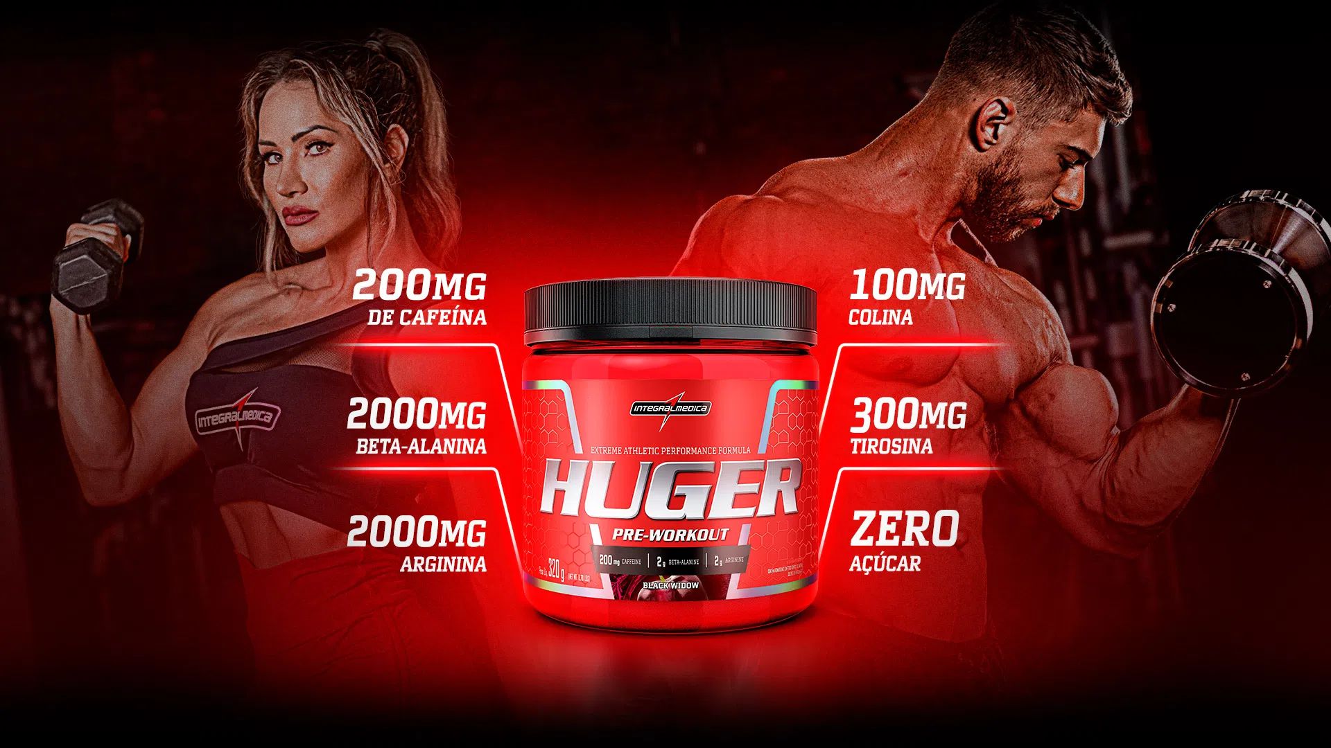 Pré Treino Huger 320g Integralmédica - ITA FITNESS - Suplementos ... Pré Treino Huger 320g Integralmédica - ITA FITNESS - Suplementos ...