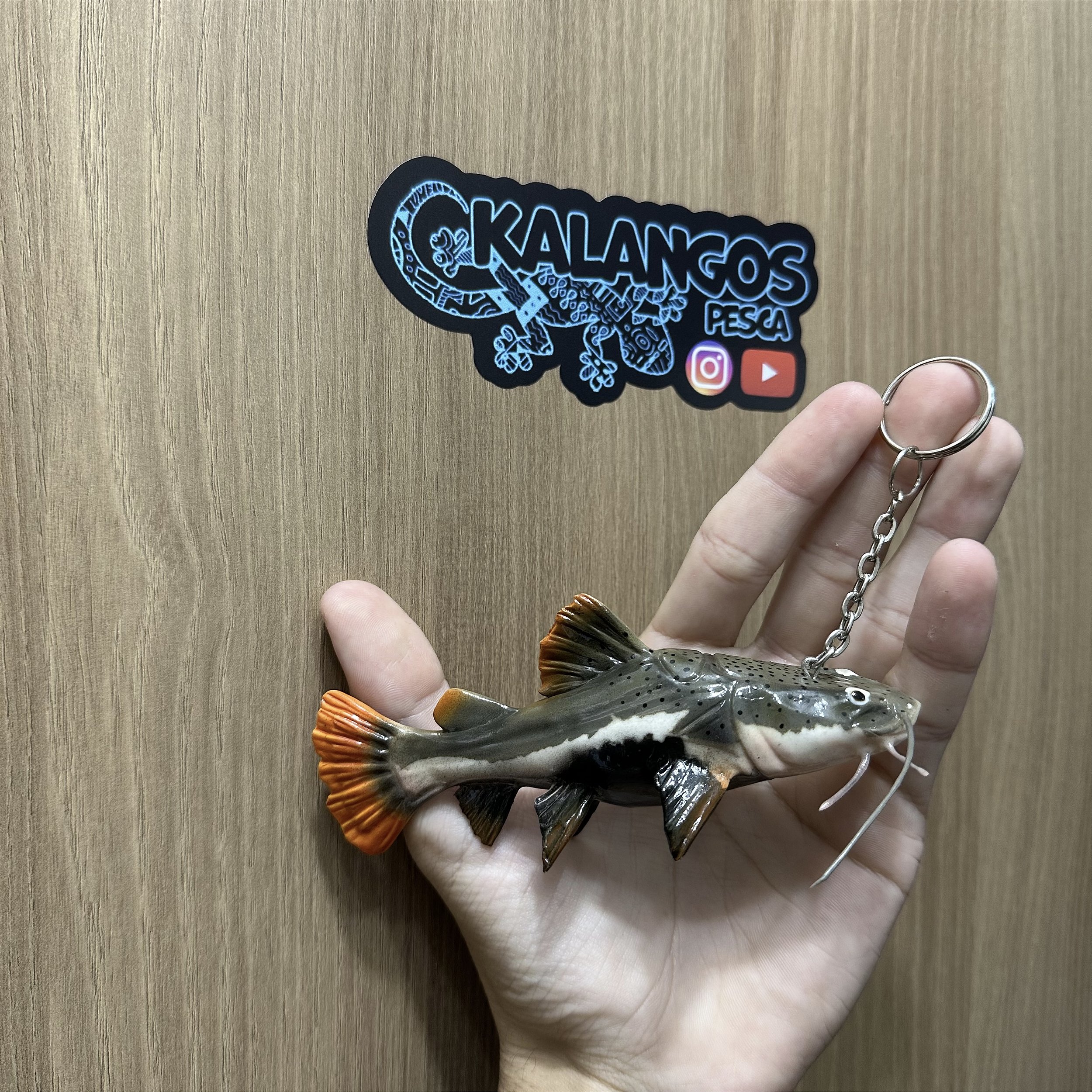 Chaveiro artesanal pirarara - Kalangos Pesca