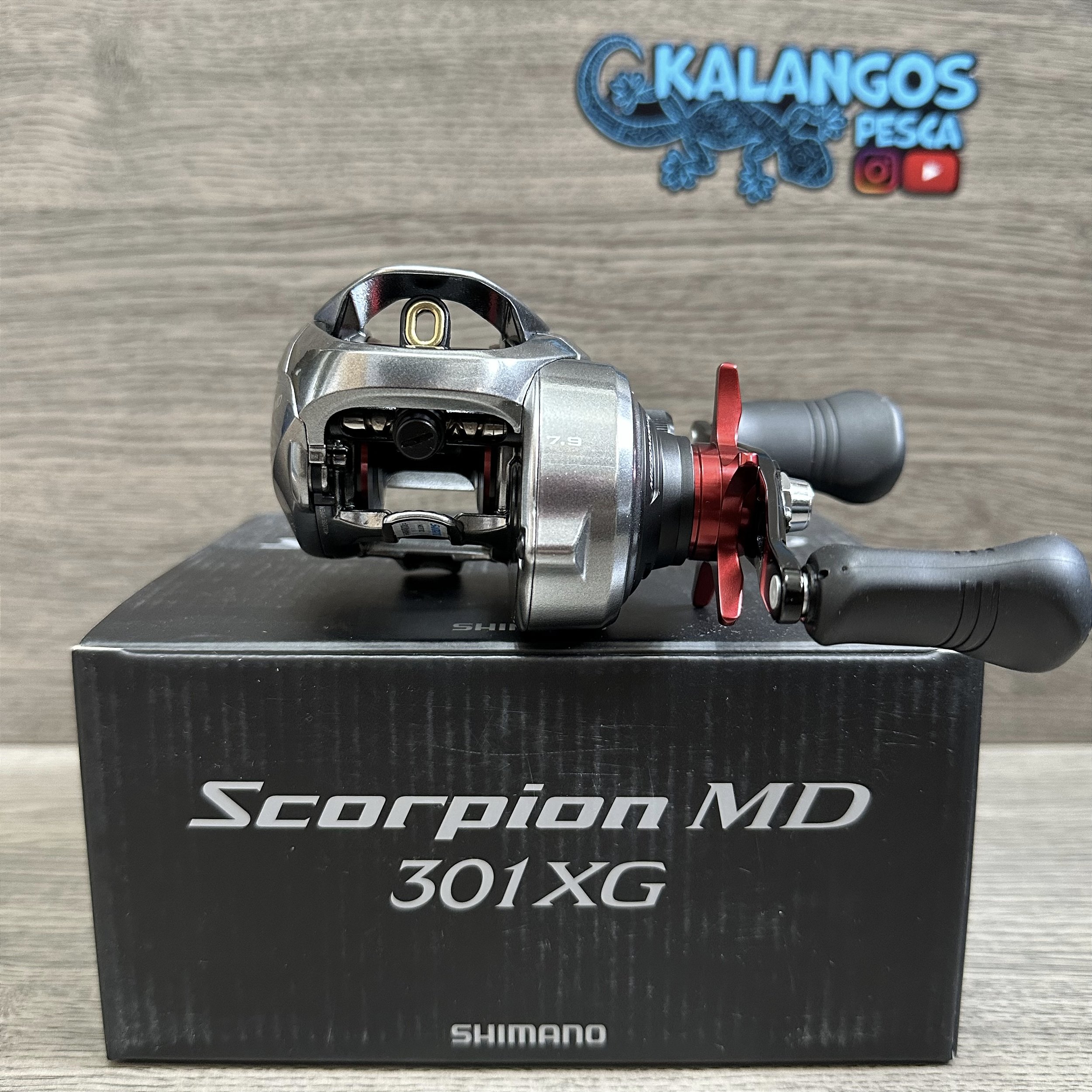 Carretilha Shimano Scorpion MD 301 XG - Kalangos Pesca