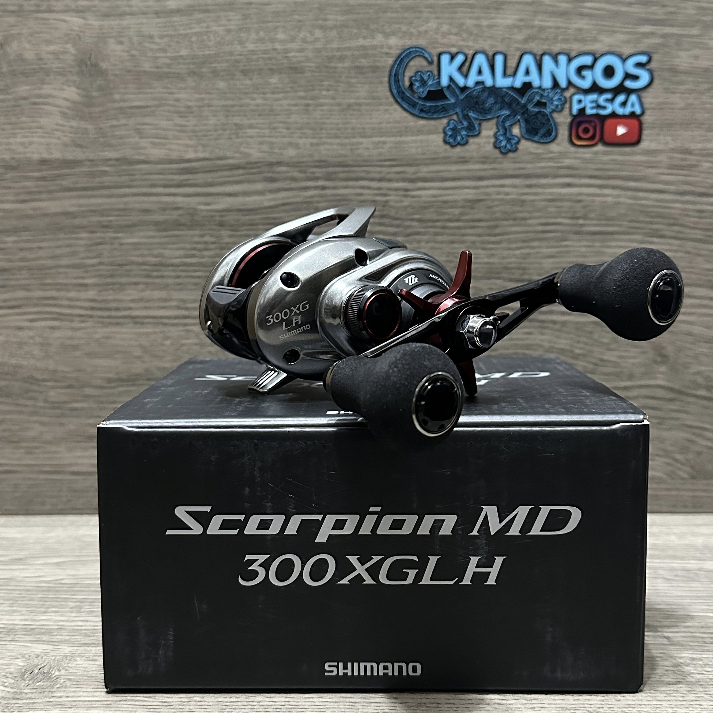 Carretilha Shimano Scorpion MD 300 XGLH - Kalangos Pesca