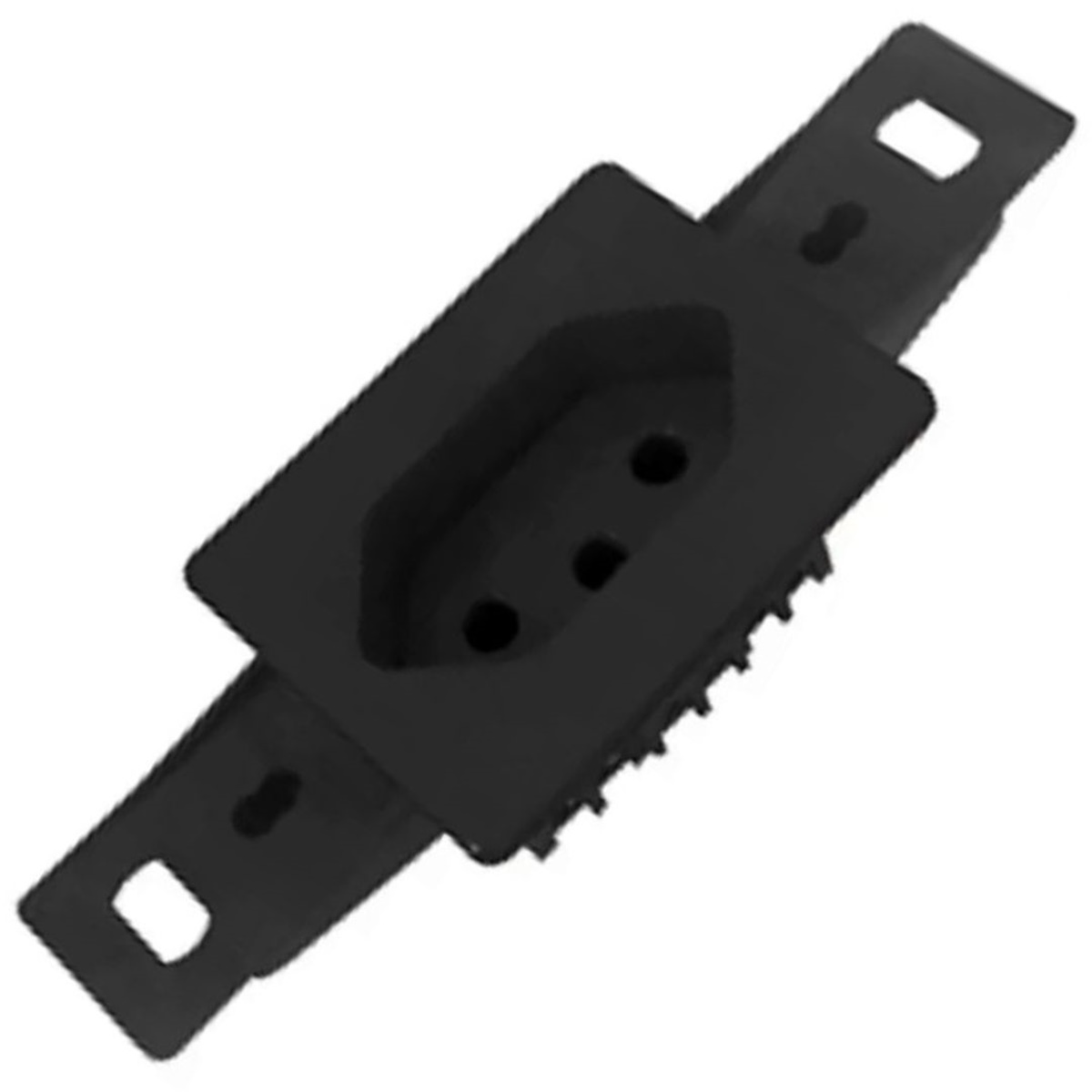 Tomada 2P+T 10A Sem Placa Preta B.Lux para Condulete - Hidrolux Online