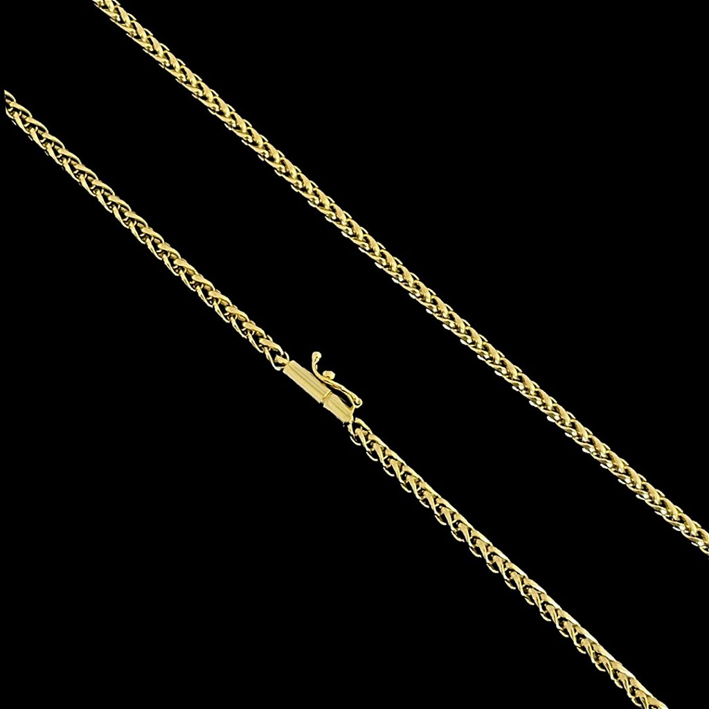 CORRENTE PERUANA (5mm- 31G- 60/ 70cm) - BANHADA A OURO 18K - DELUXE JOIAS RECIFE ATACADO