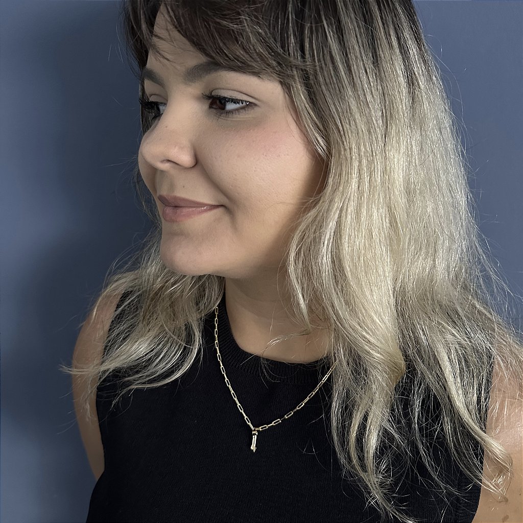 CORRENTE CARTIE ( 2mm 50cm FEM ) + PINGENTE FIGA - DELUXE JOIAS RECIFE ATACADO