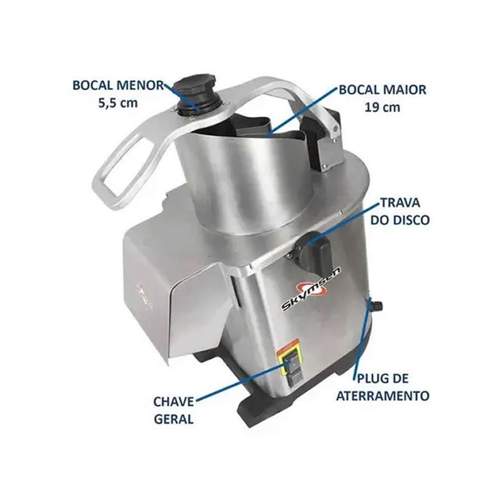 Processador de Alimentos PA7 Pro Skymsen com 7 Discos 70260.9 - FM ...