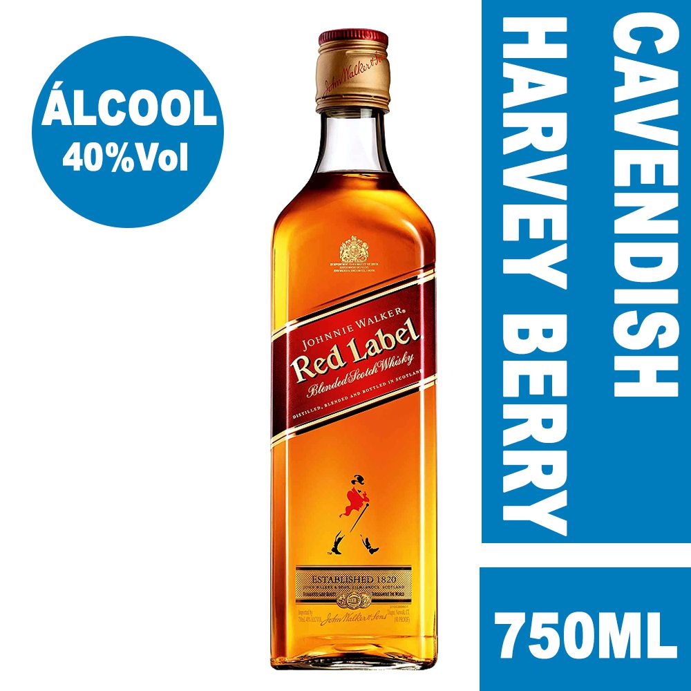 Whisky J. Walker Red Label Garrafa De 750ml - Compre Bebidas Online ...