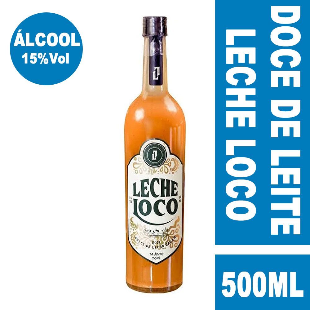 Licor de Doce de Leite Leche Loco Coffee 500ml - Compre Bebidas Online ...