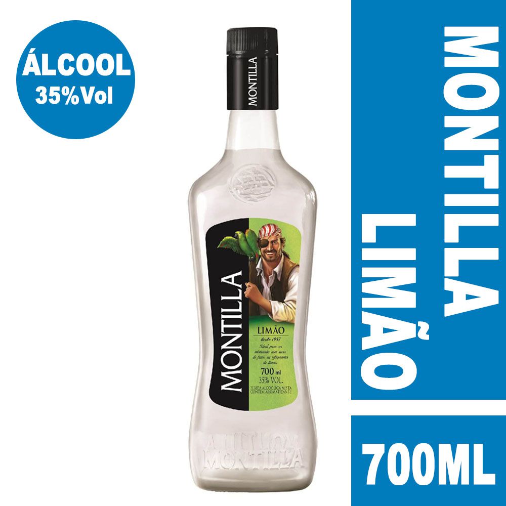 Rum Montilla Limão Garrafa De 700ml - Compre Bebidas Online - Whisky ...