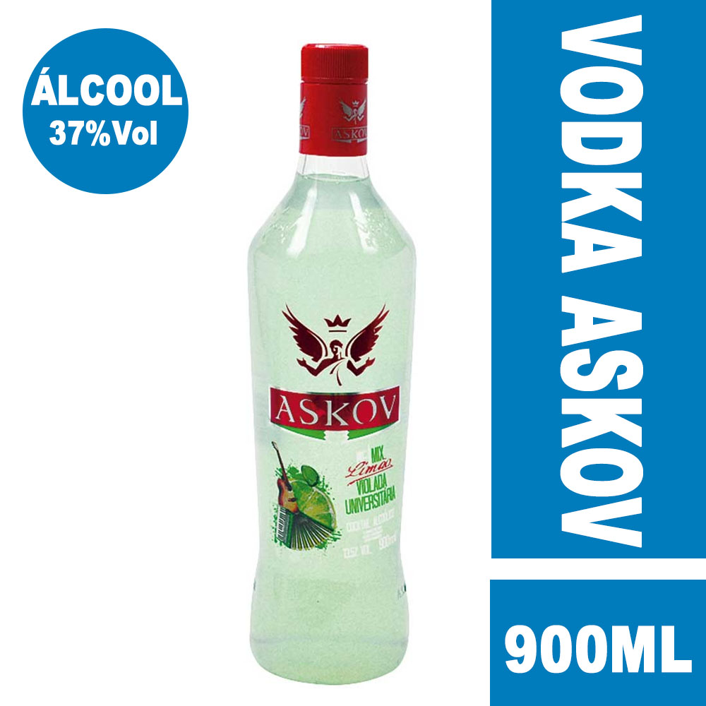 Vodka Askov Drink Garrafa De 900ml - Compre Bebidas Online - Whisky, Vodka, Tequila, Vinho ...
