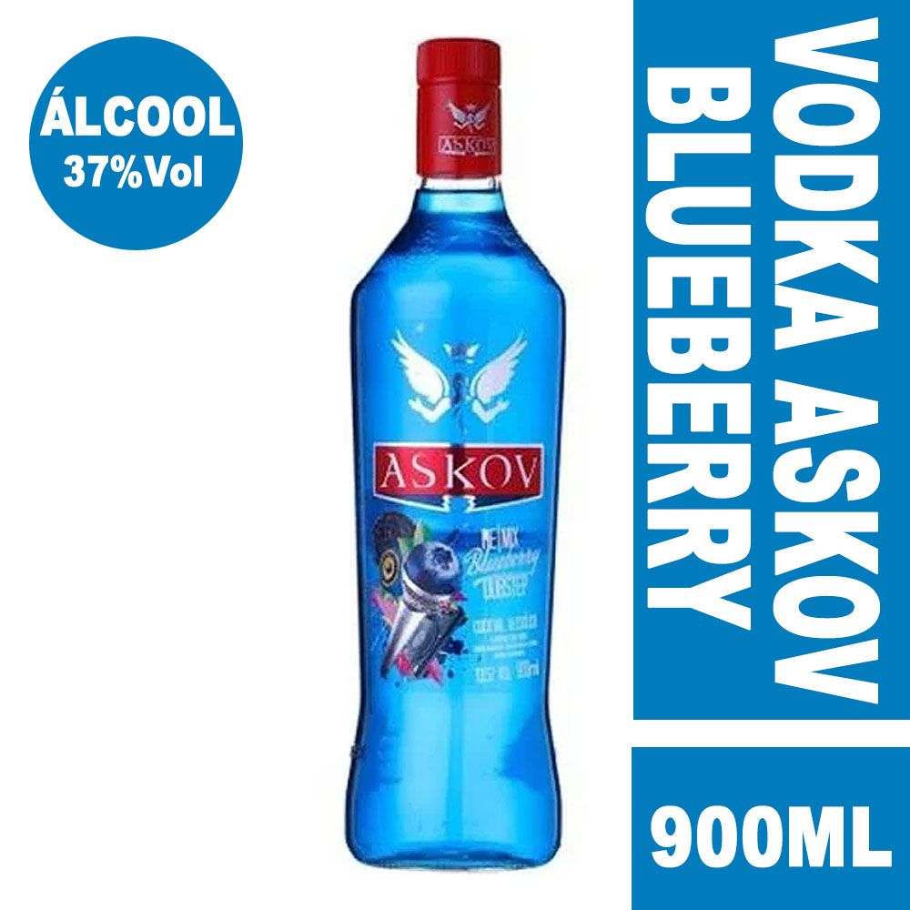 Vodka Askov Blueberry Garrafa De 900ml - Compre Bebidas Online - Whisky ...