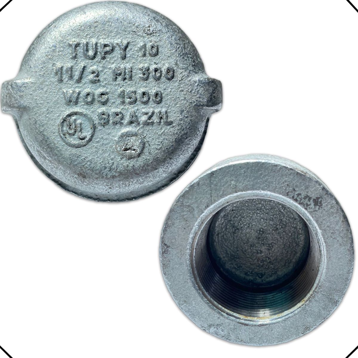 TAMPO 1.1/2" 300LBS GALV. - FORGÁS - Peças e Equipamentos para Gás