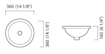 Cuba Embutir Redonda 36 Cm Branca Il6100 Icasa – qualidade garantida ...