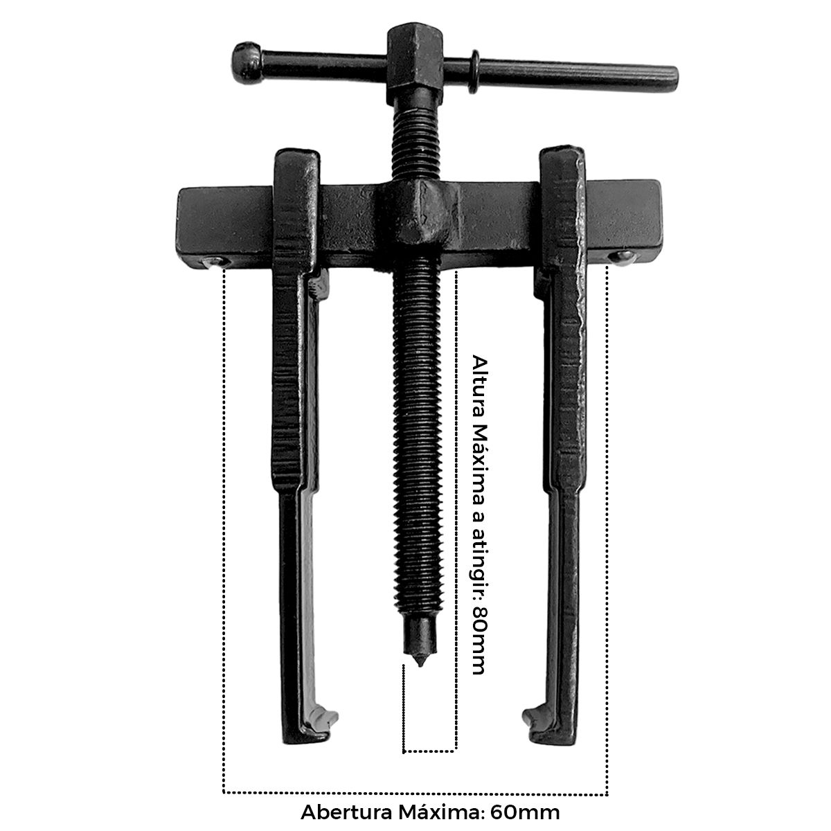 Sacador De Rolamentos Com Duas Garras Universal 40x80mm - suzer