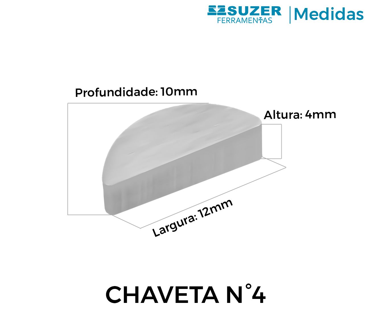 Chaveta Meia Lua 4 Makita Hm1801 Hm1306 4100nh R 254001-2 - suzer