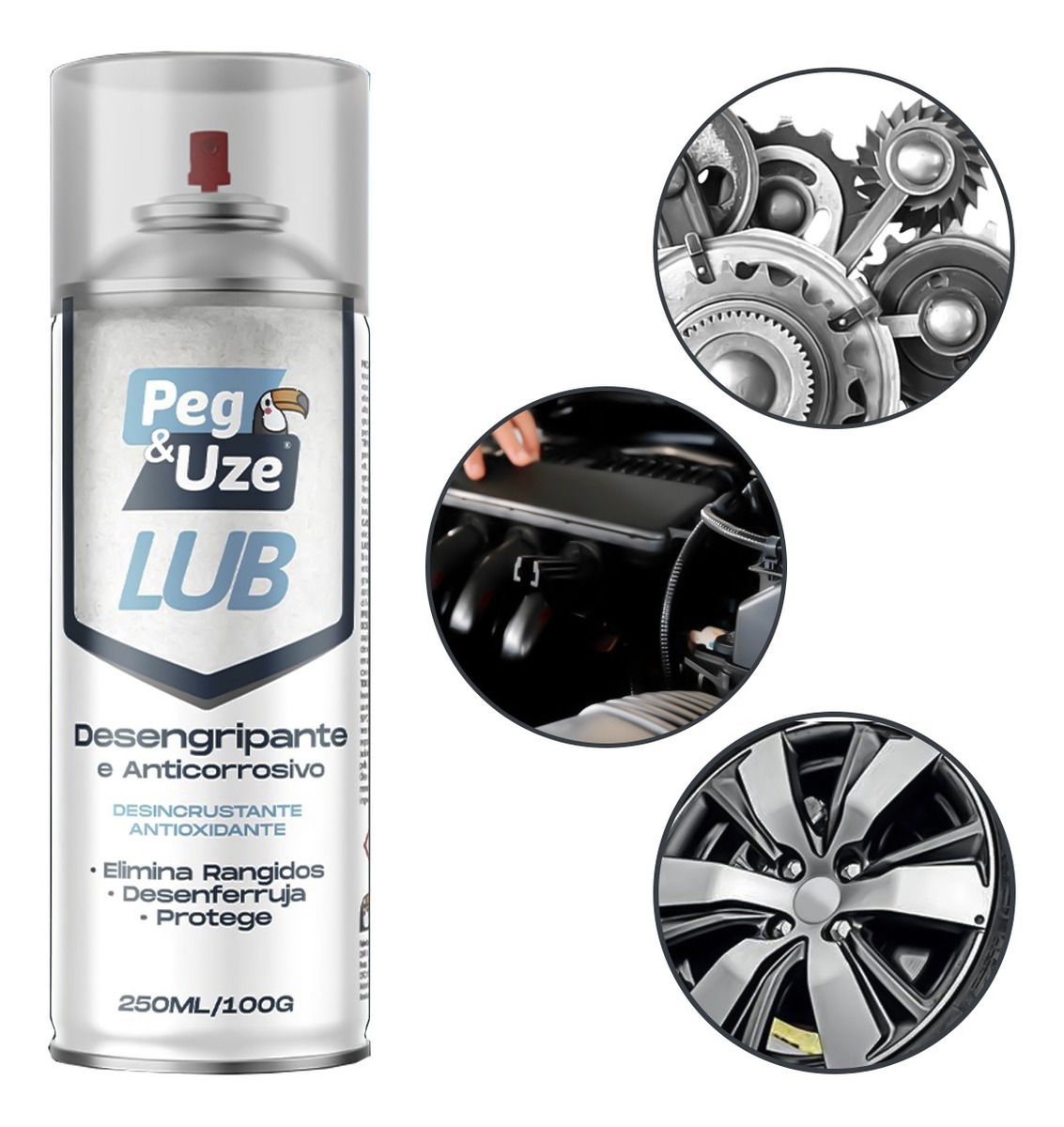 Caixa 24 Latas Spray Desengripante Óleo Lubrificante Atacad - suzer