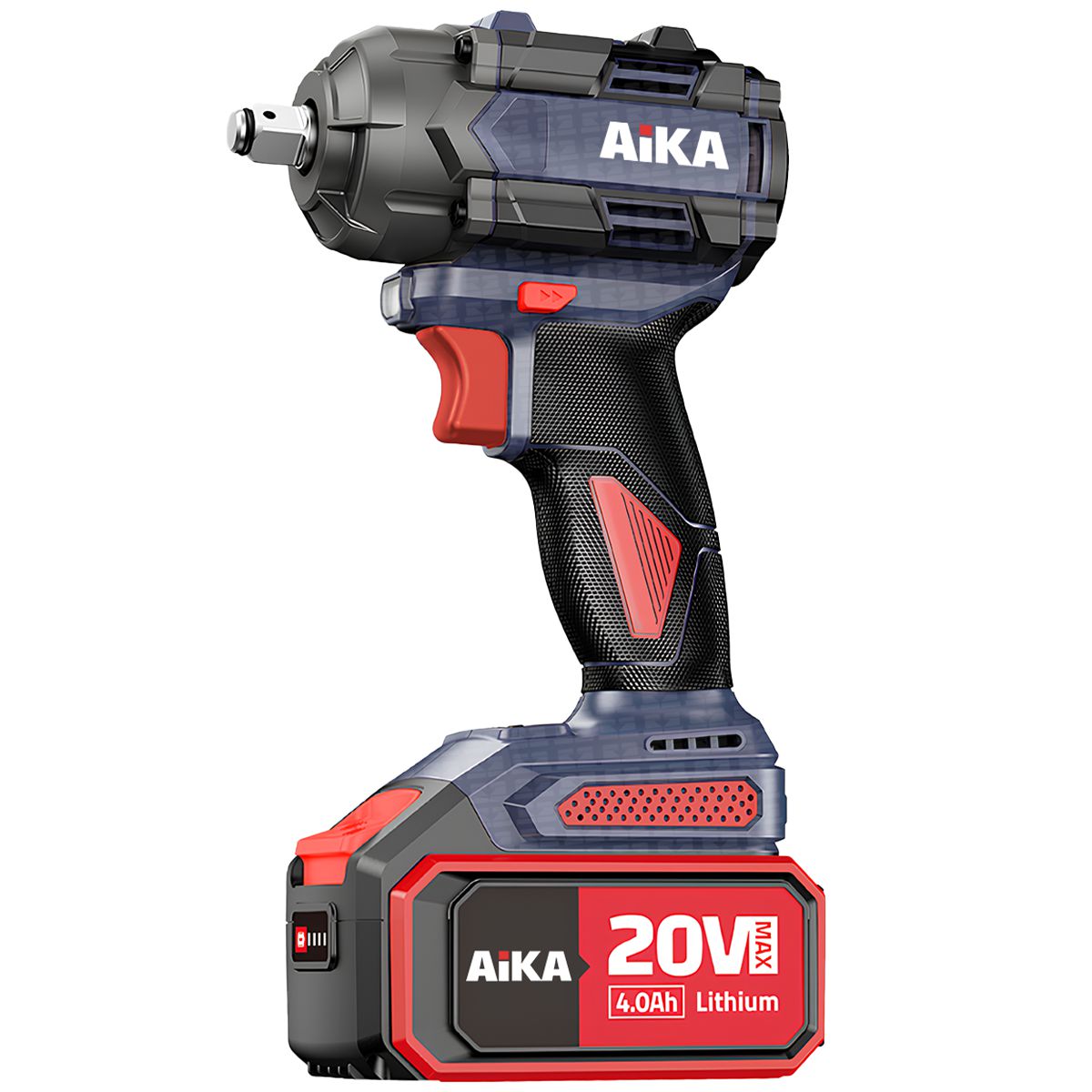 Chave De Impacto Potente Aika W500a 20v De 4.0ah 2 Baterias - suzer