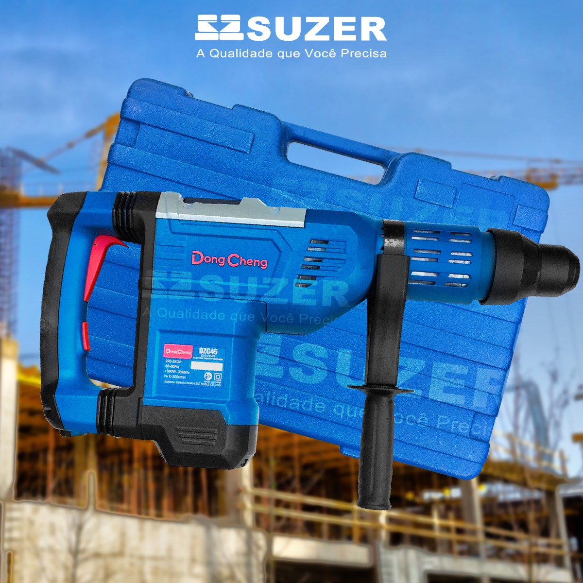 Martelo Rompedor Dzc45 8kg 1500w Dongcheng Sds Max 220v - suzer